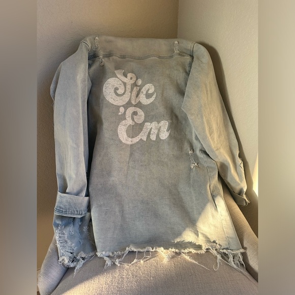 Tops | Sic Em Button Up | Poshmark